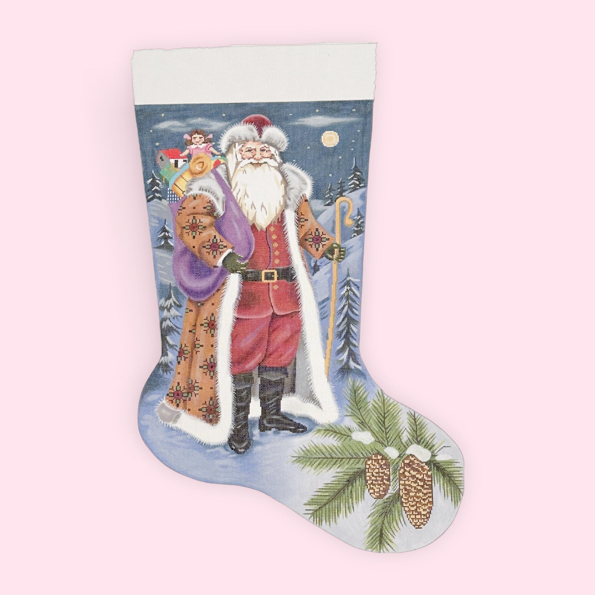 Snowy Night stocking | The Forest Needle